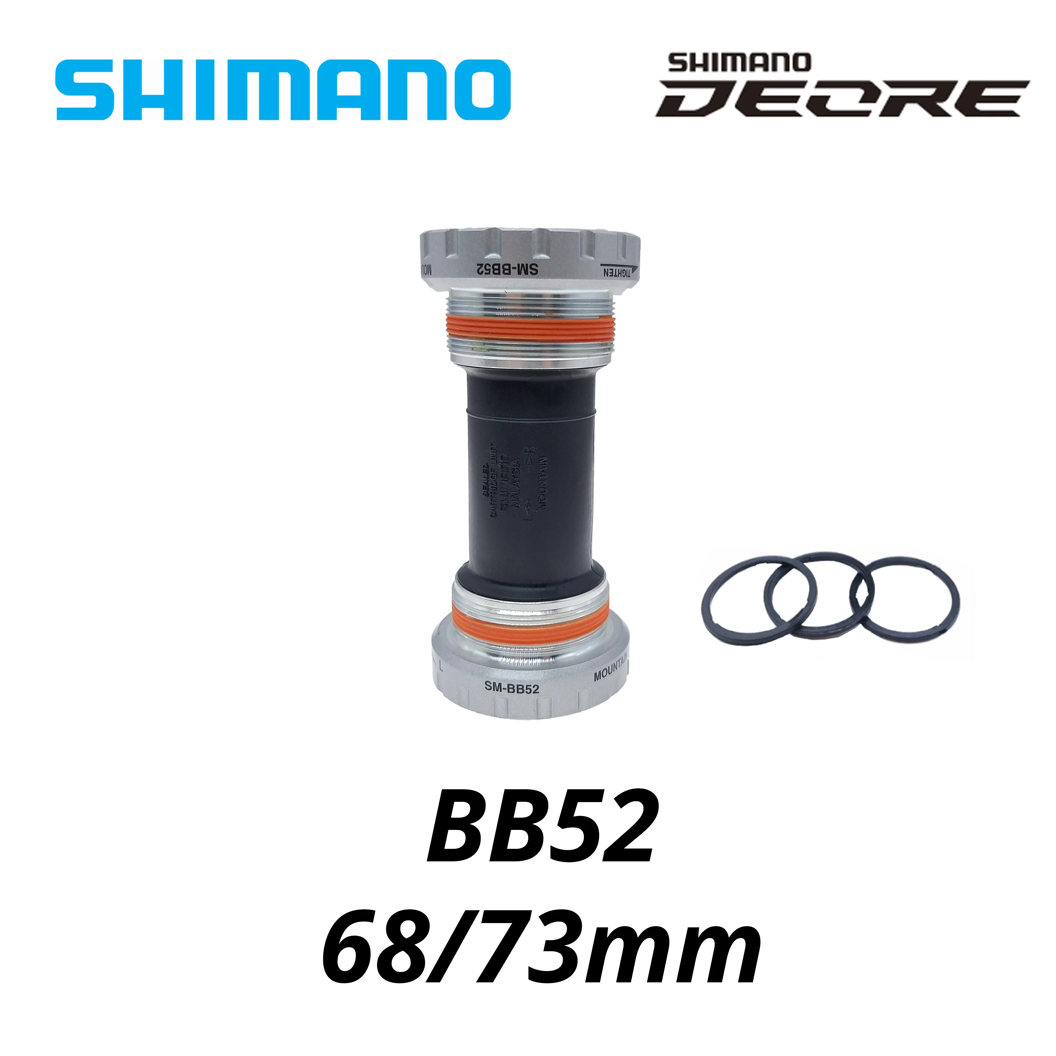 Shimano Deore SM-BB52 MT500 XT MT800 MT801 Hollowtech Mountain Bike Bottom Bracket 68 73 MM ...
