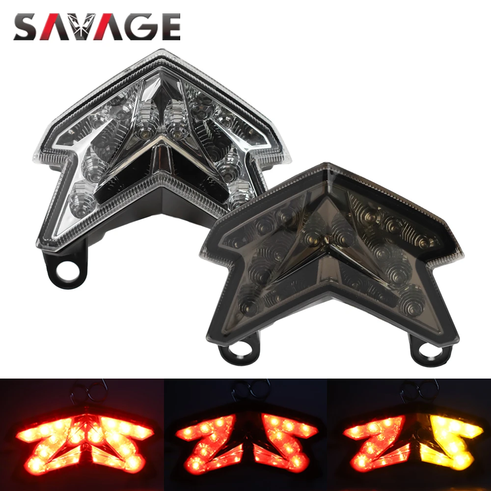 Led Integrated Tail Light Turn Signal For Kawasaki Z125 2016-2018/ Z800 ...