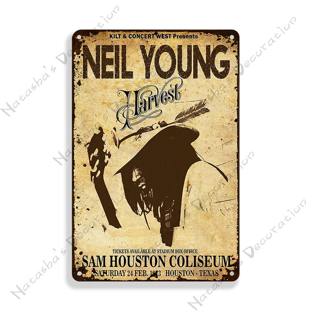 Vintage Neil Young Poster