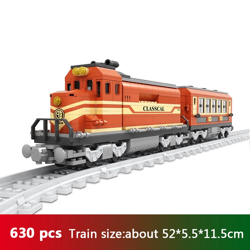Ausini City Train Model Building Blocks - Building Toys