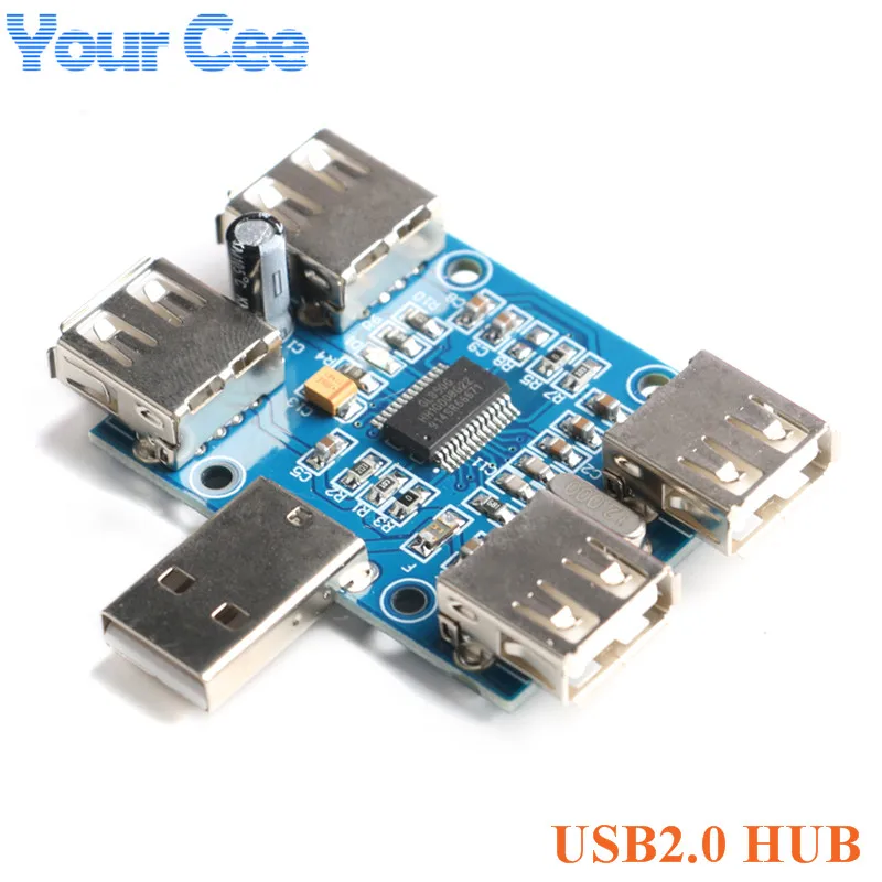Dc 5v Usb Hub Usb2.0 Hub Concentrator 4-female Usb Expansion Board ...