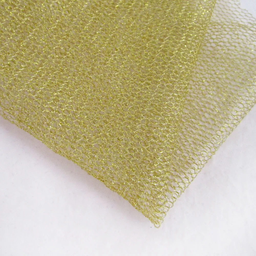 Mesh Fabric Sewing Gold | Fabric Clothing Accessories | Net Fabric Gold ...