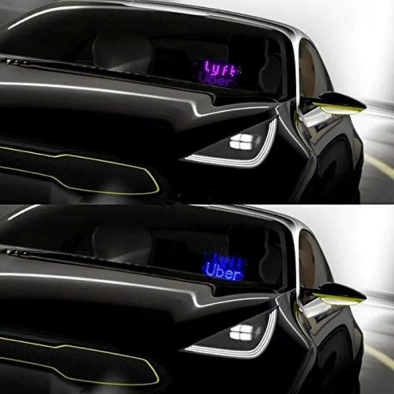 UBER/LYFT LED Sign Decor With Suction Cups Glowing Decor Accessories ...