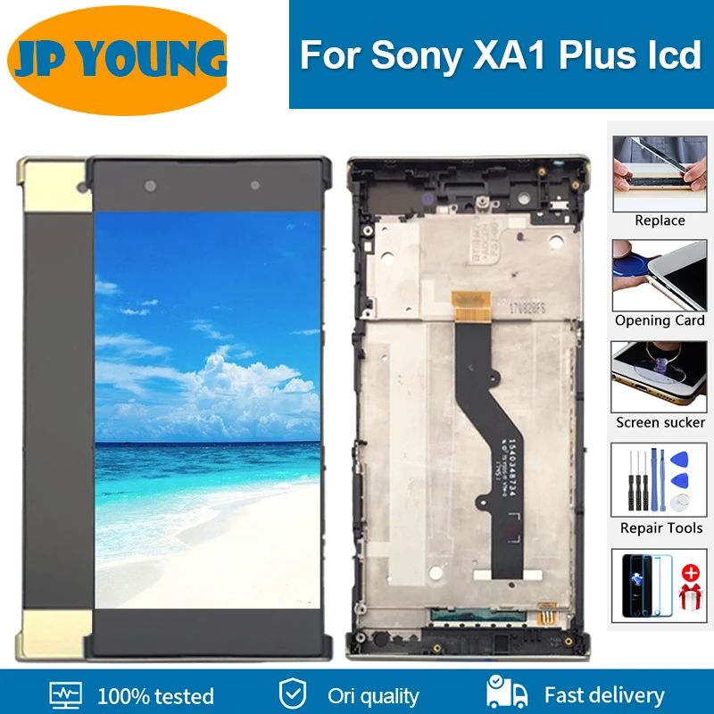 5.5" Original Lcd Display For Sony Xperia Xa1 Plus G3416 G3412 G3426 G3421 G3423 Touch Screen ...