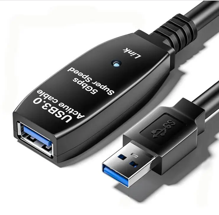 USB3.0 sinyal amplifikatörü genişletici USB erkek kadın uzatma kablo ...
