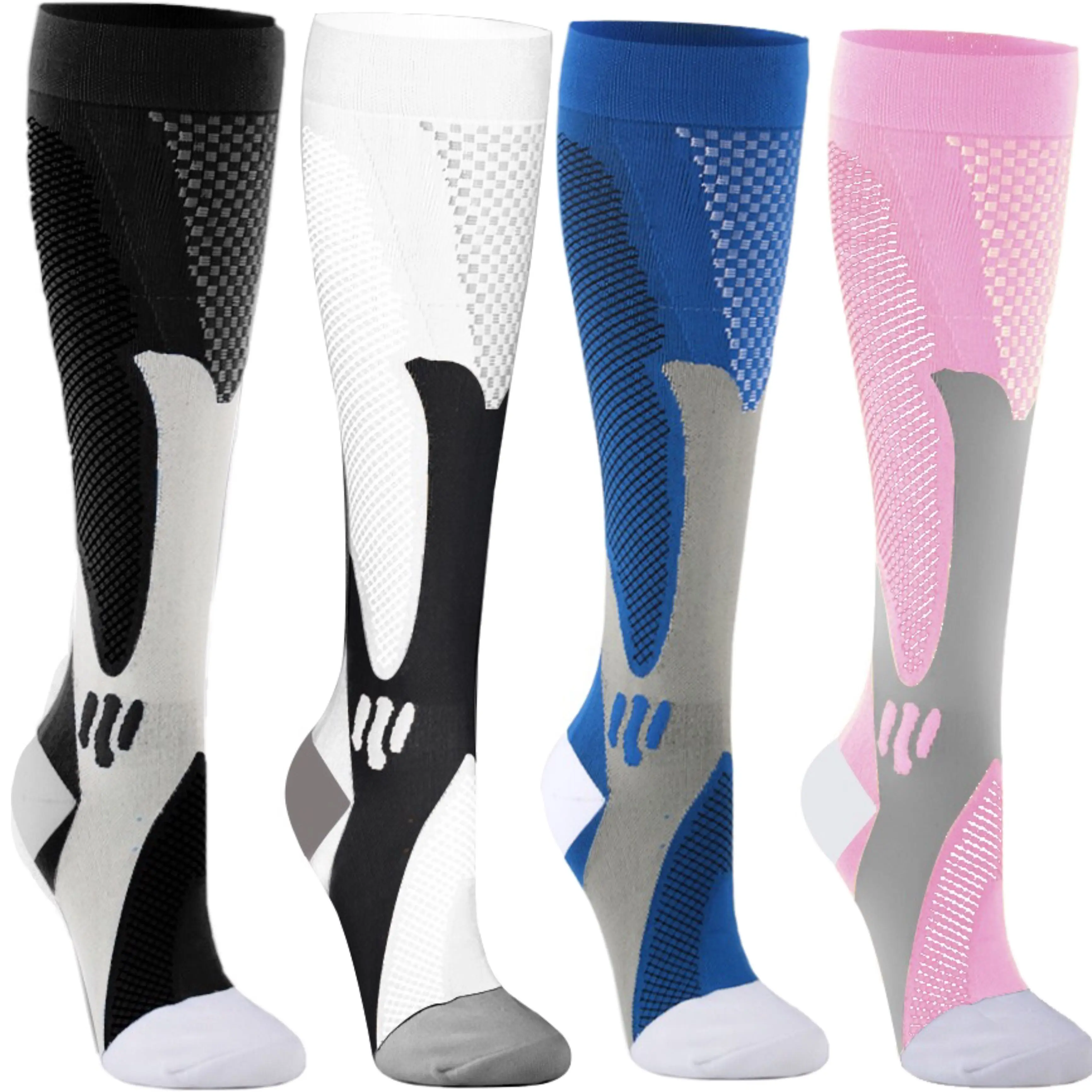 24-Style-Running-Compression-Socks-Tired-Anti-Fatigue-Women-Men-Flight-Travel-Anti-Varicose ...