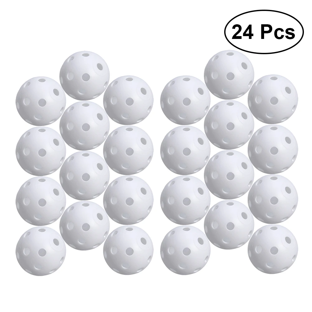 24pcs-Perforated-Plastic-Play-Balls-Hollow-Golf-Practice-Training ...