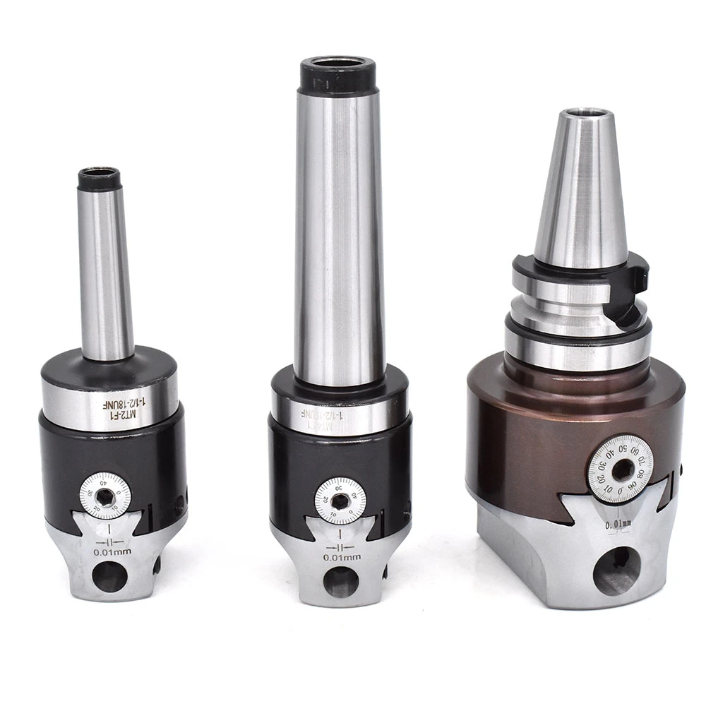 1set F1 12 2 Inch 50mm boring head +1pcs draw bar Morse tapper cone MT2 ...