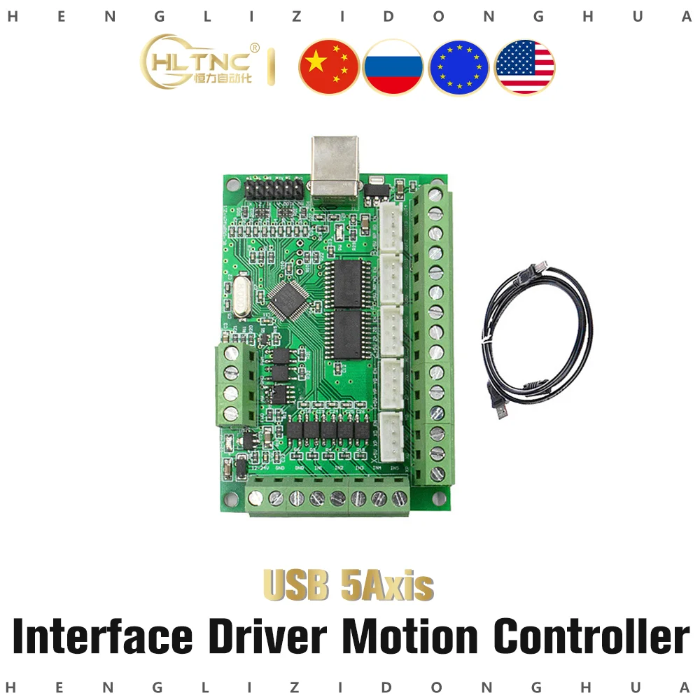 Mach3 Cnc Breakout Board Usb 100khz 5-axis Interface Driver Motion ...