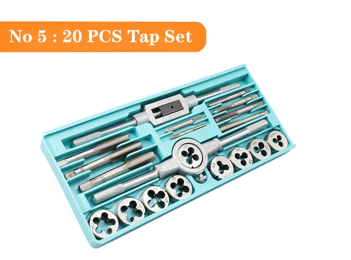 FILIERE - BUSE DE FILAGE - TARAUD,12 pieces--jeu de matrices de taraud M3 M12, filetage de vis ...