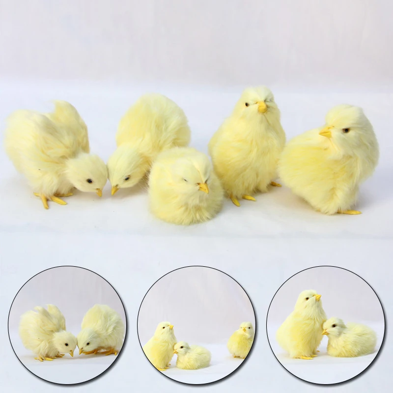 Decoraci-n-realista-de-pollito-de-Pascua-estatuilla-de-simulaci-n-de ...