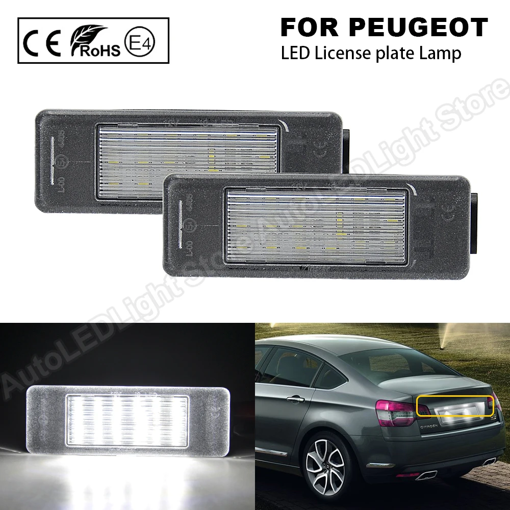 2pcs For Peugeot 106 1007 207 307 308 3008 406 407 508 607 806 807 ...