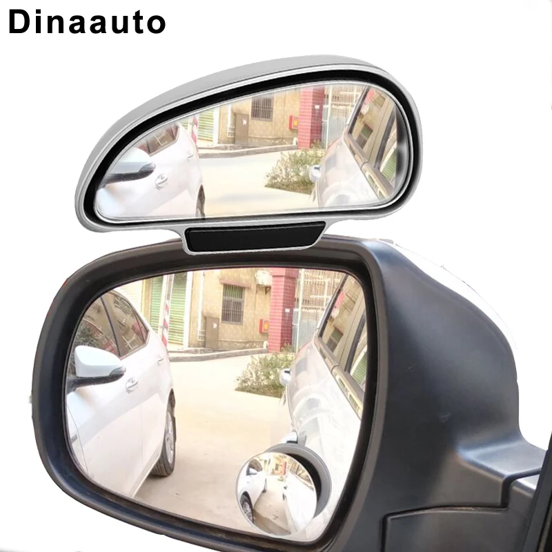 Car Mirror Wide Angle Blind Spot Mirror Adjustable Side Review Mirrors ...