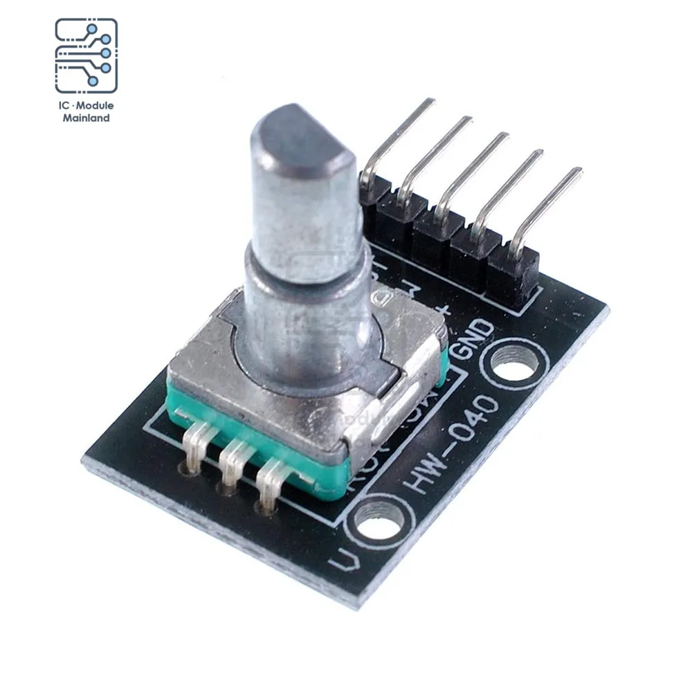 Circuits intégrés,KY-040--Potentiomètre De Module De Capteur De Brique, Encodeur Rotatif Ky-040 ...