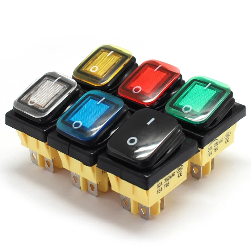 On Off 30a/250v Heavy Duty 4 Pin Dpst Ip67 Sealed Waterproof T85 Auto ...