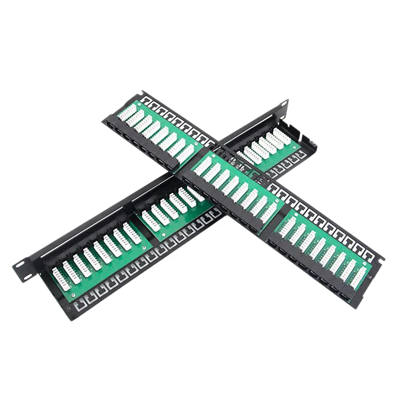 1U 19 Inch UTP Copper Lan Cable CAT5E 48 Port RJ45 Network Patch Panel ...