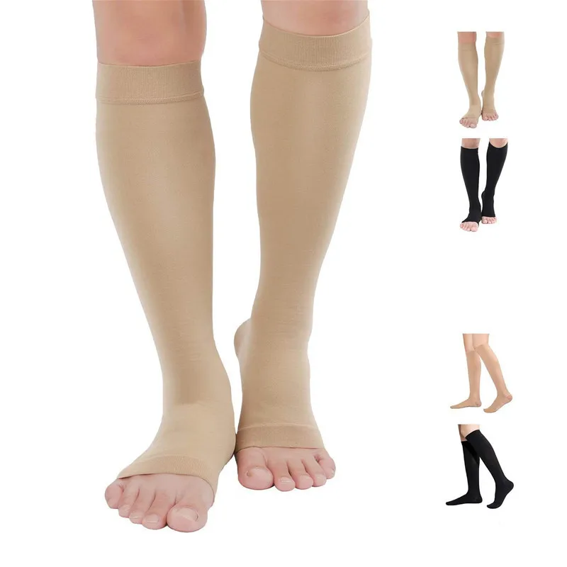 2PCS Compression Stockings Medical Grade 23-32mmHg Leg Calf Compression ...