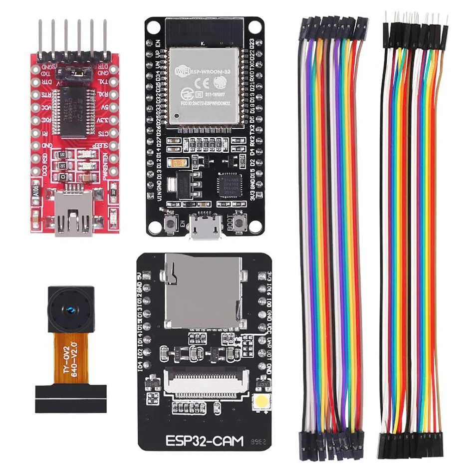 ESP32-CAM-WiFi-Development-Board-ESP-32S-Development-Board-FT232RL-FTDI-Jumper-Wire-for-Arduino ...