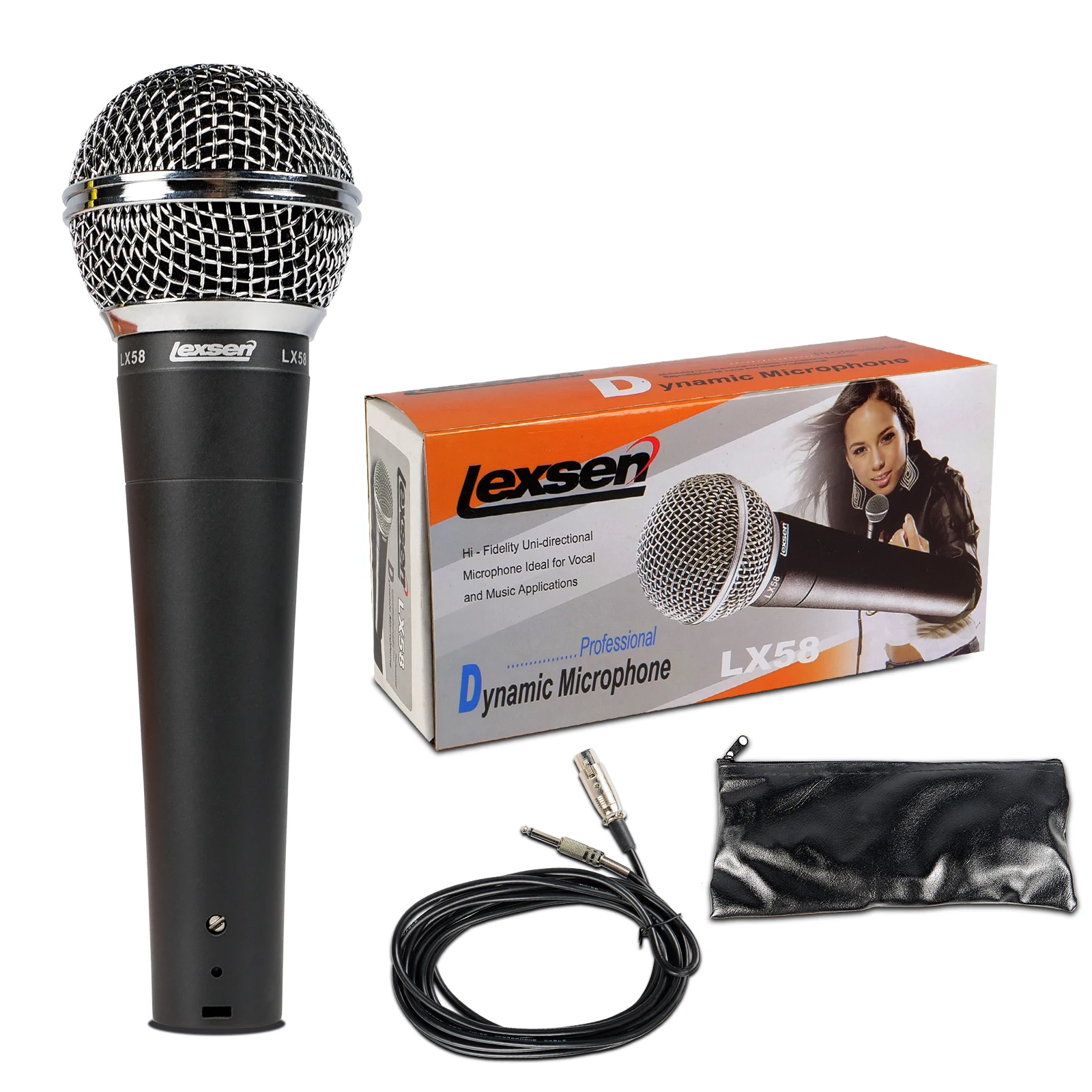 Wired ALL METAL Handheld Dynamic Microphone, Unidirectional Cardioid ...
