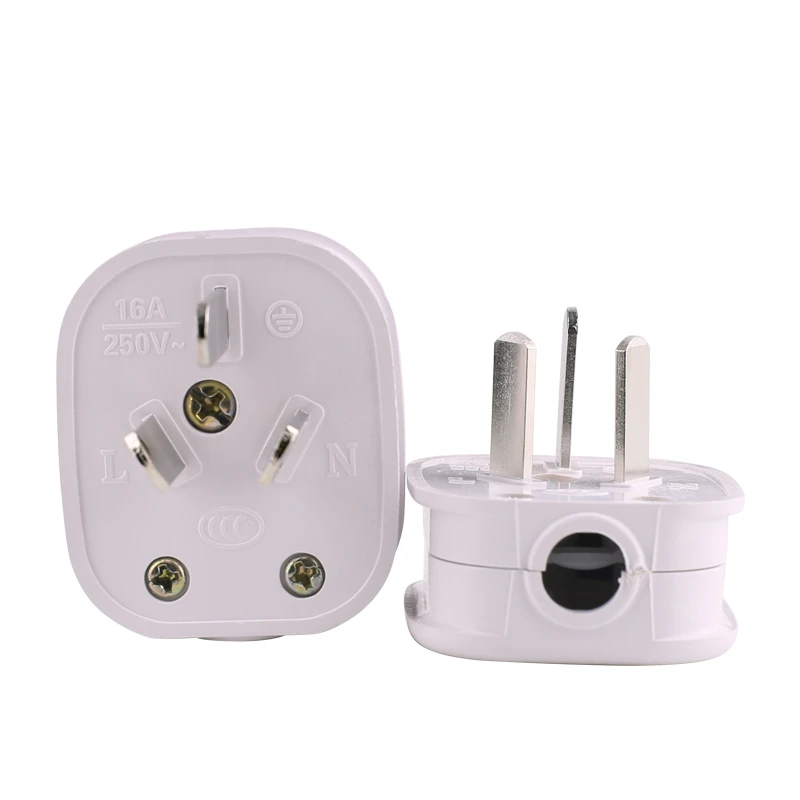 White Australia standard 16A/10A 250V Three pole power plug Detachable ...