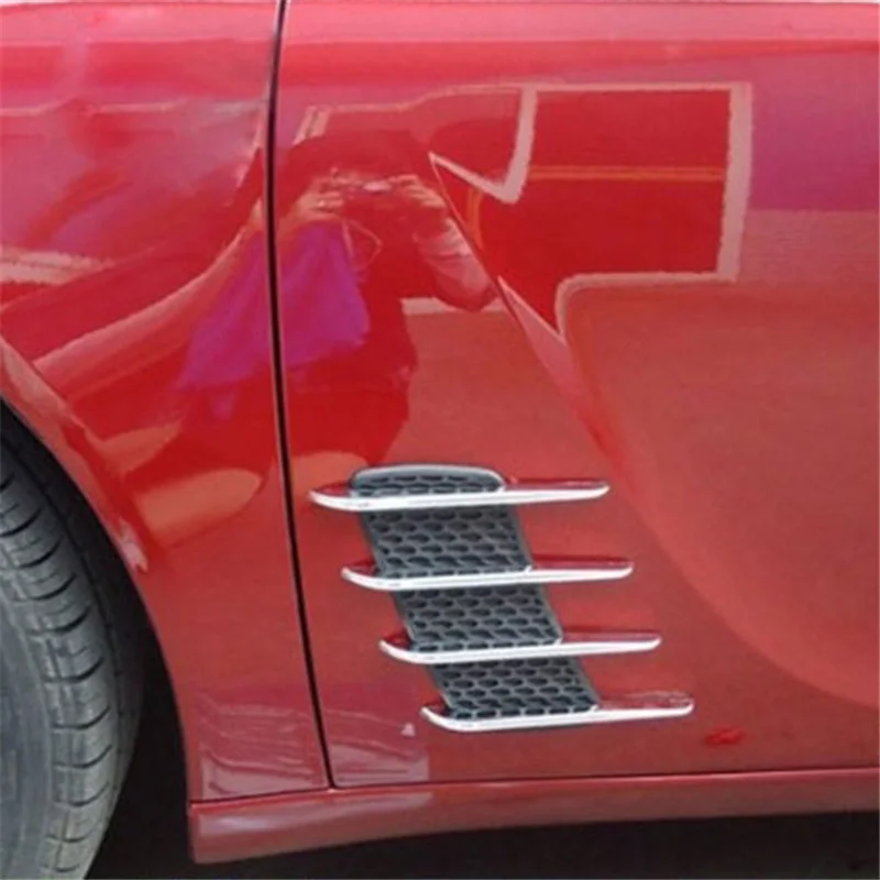1 Pairs Shark Gills Intake Vent Car Decal Sticker For Laptop Tablet ...
