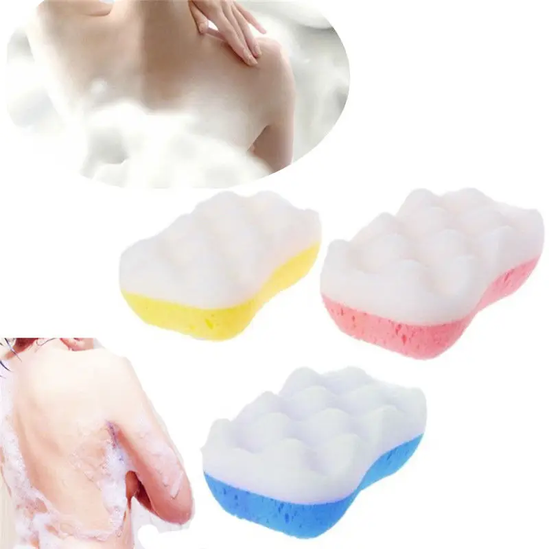 2pcs Skin Care Bath Sponge Body Scrubber Shower Massage Bathing Brushes ...