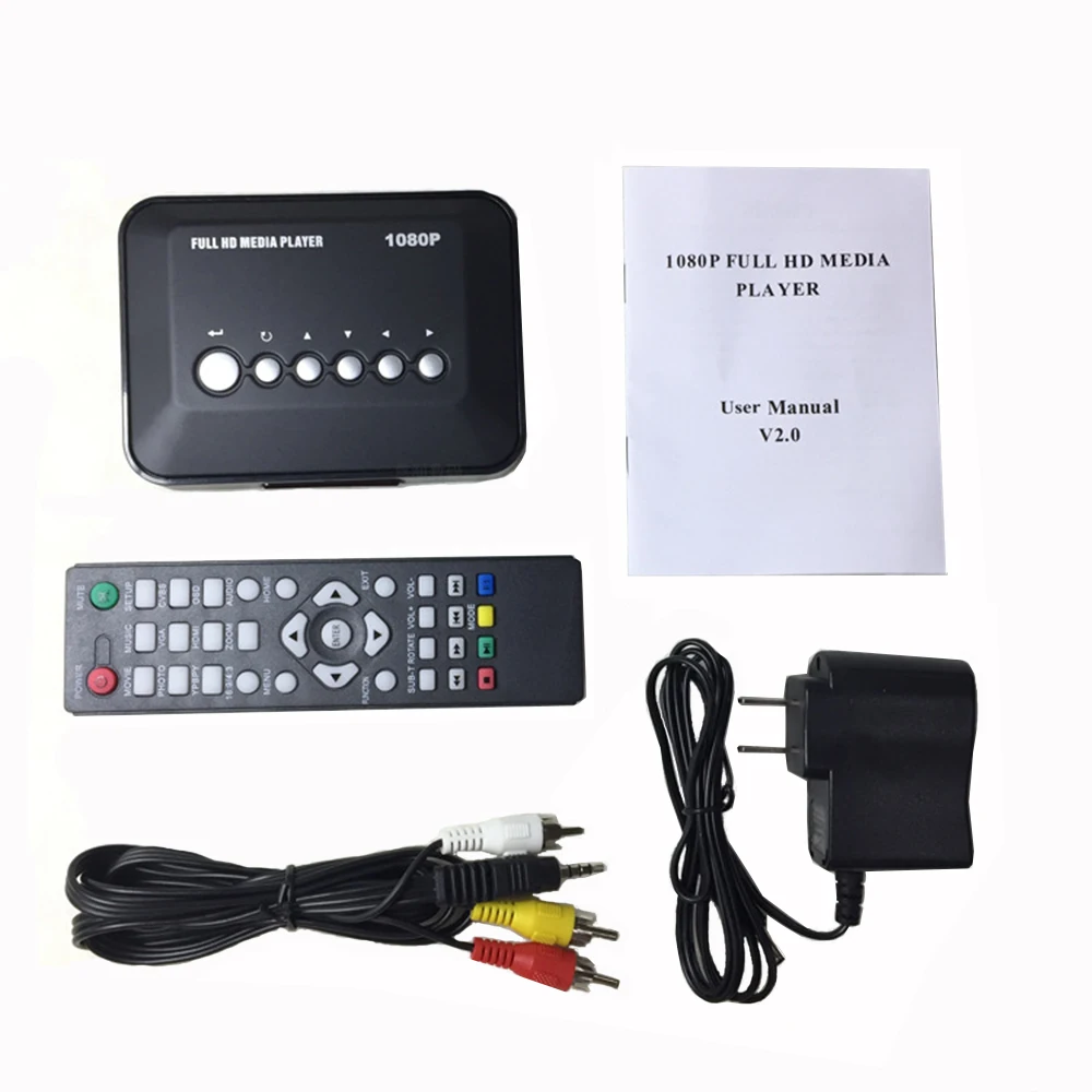 1080p Hd Media Player Hdmi-compatible Multi-function Hard Disk Hd ...
