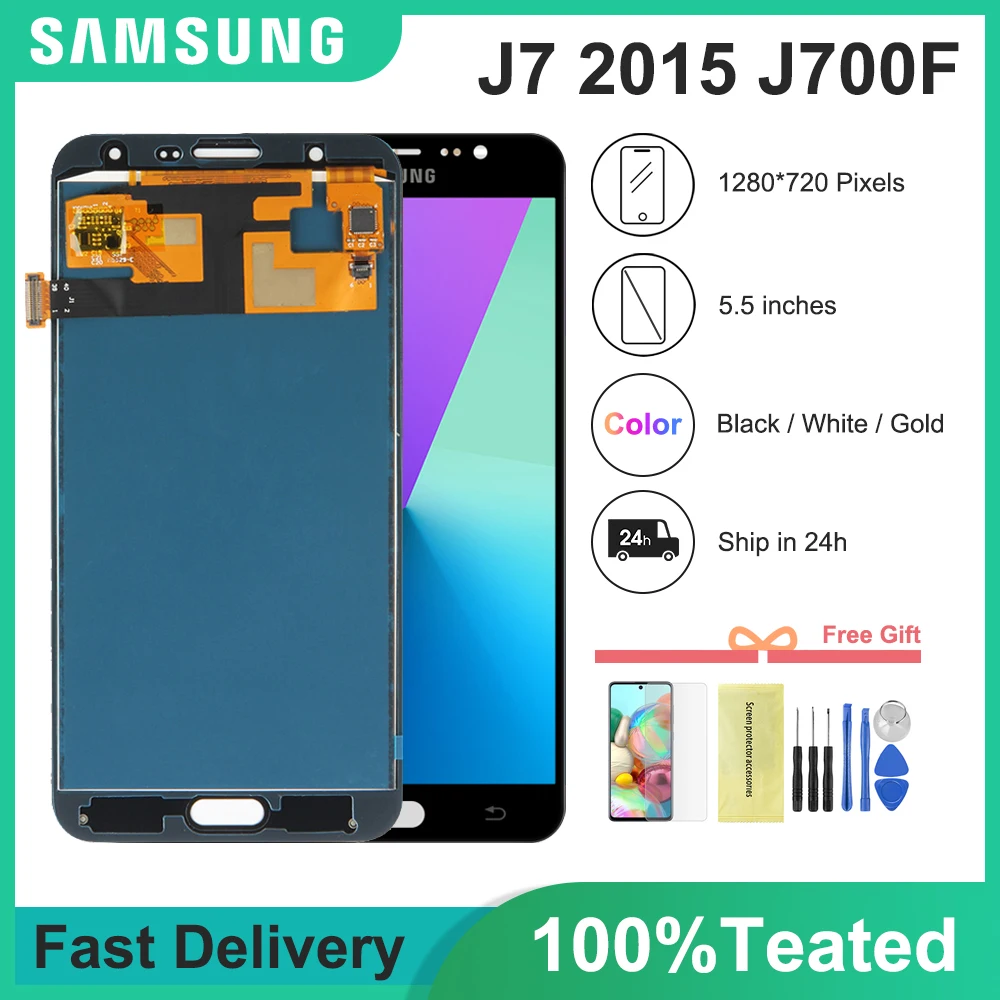 J7 Display For Samsung Galaxy J7 J700 LCD Display+Touch Screen ...