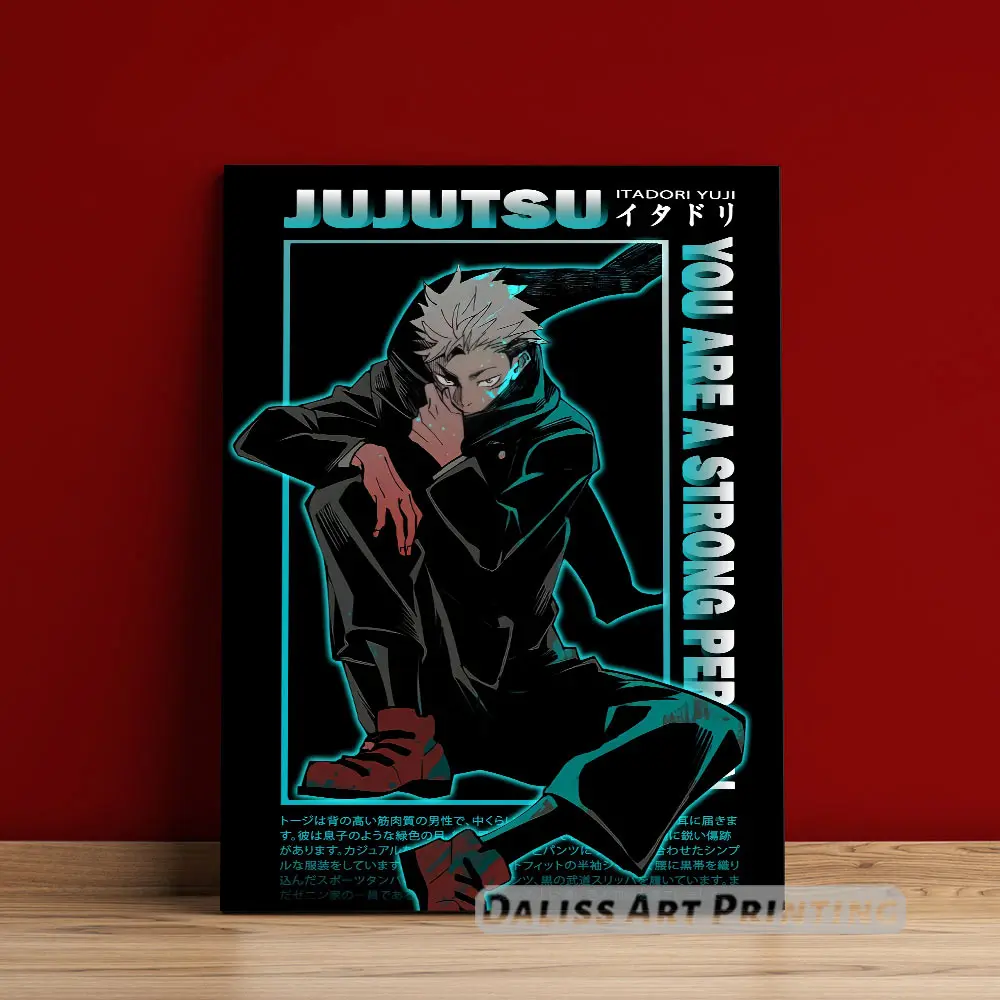Canvas Anime Yuji Jujutsu Kaisen Pictures Home Decoration Paintings ...