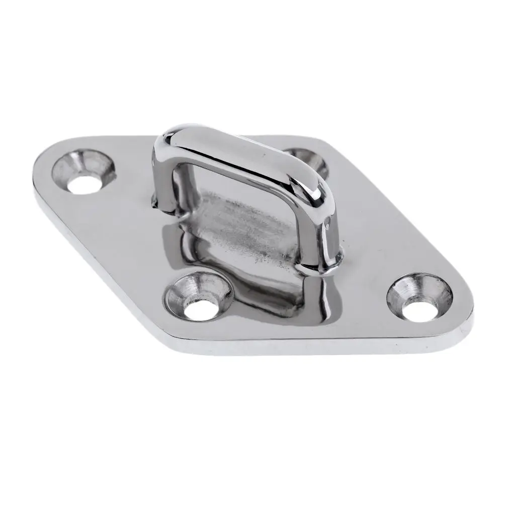 6mm Staple Eye Plate Heavy Duty Boat Mooring Rope/Chain Tie Up/Hook ...