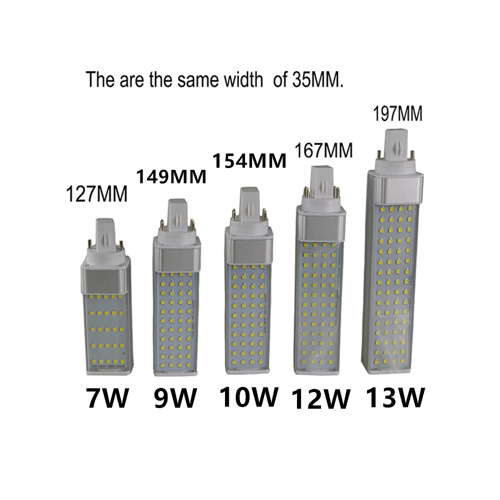 Lampada LED G23 G24 Light Bulb 12W LED PL-C G24D LED Lights G24D-1-2-3 ...