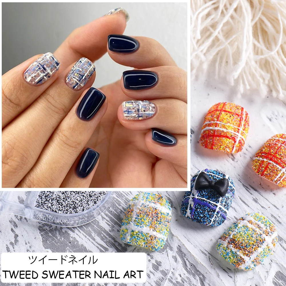 Winter Sweater Nail Art