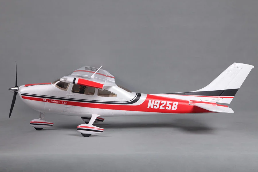Cessna1400MM / 1.4M Sky Trainer Cessna 182 AT Red 5CH with flaps LED ...
