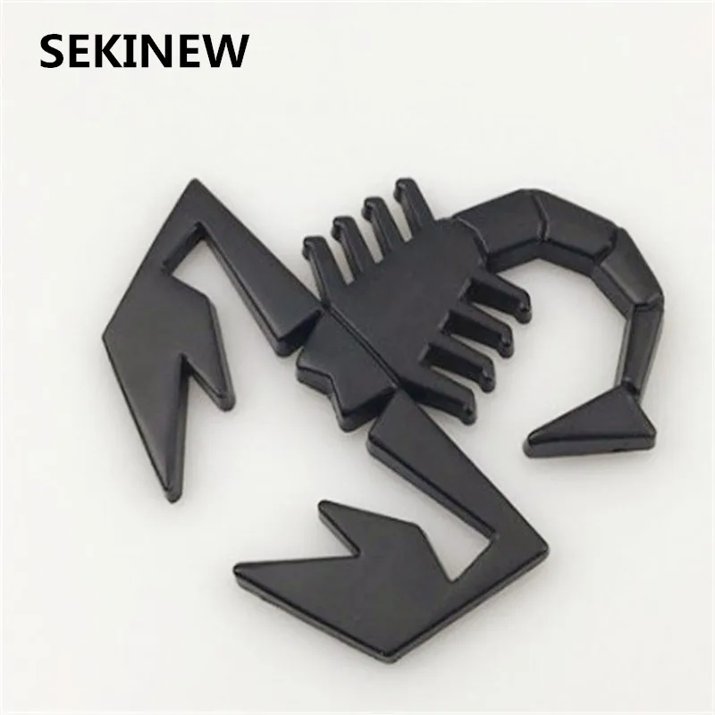 New 3d Scorpion Car Metal Sticker Adhesive Badge Emblem Decal For Fiat ...