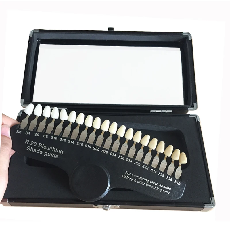 1Set R-20 Dental bleaching Shade Guide Oral Teeth Whitening Shade ...