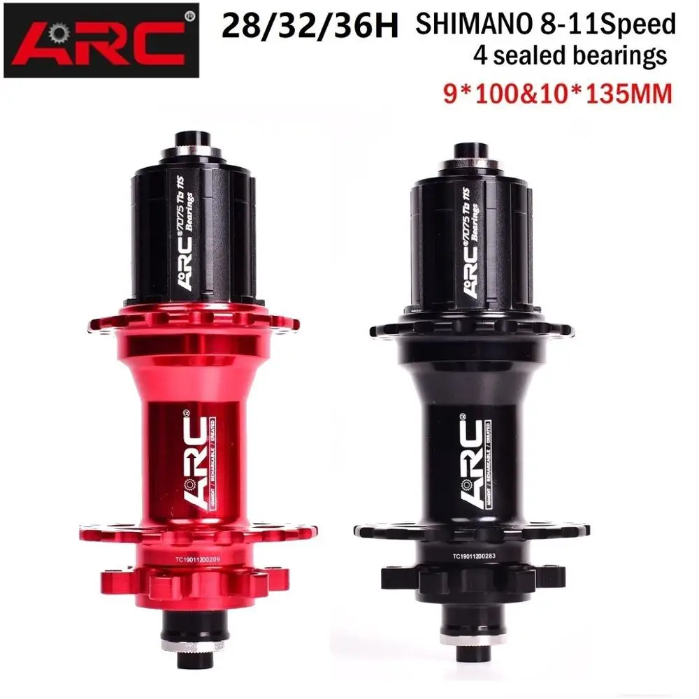 ARC 8 11S Speed 32H MTB Disc Brake Hub Front 2 Rear 4 Palin Bicycle Hub ...