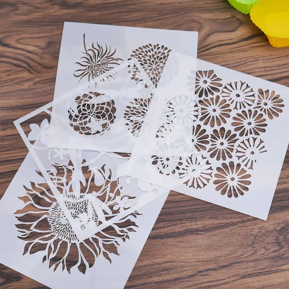 Plantilla reutilizable con forma de linterna, aerógrafo, arte de ...
