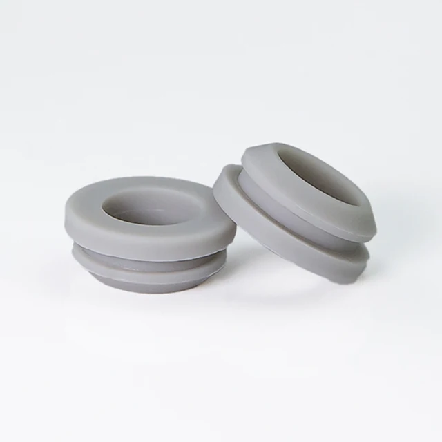 2-10Pcs Silicone Rubber Grommet Plugs Bung With Snap-on Threading Coil ...