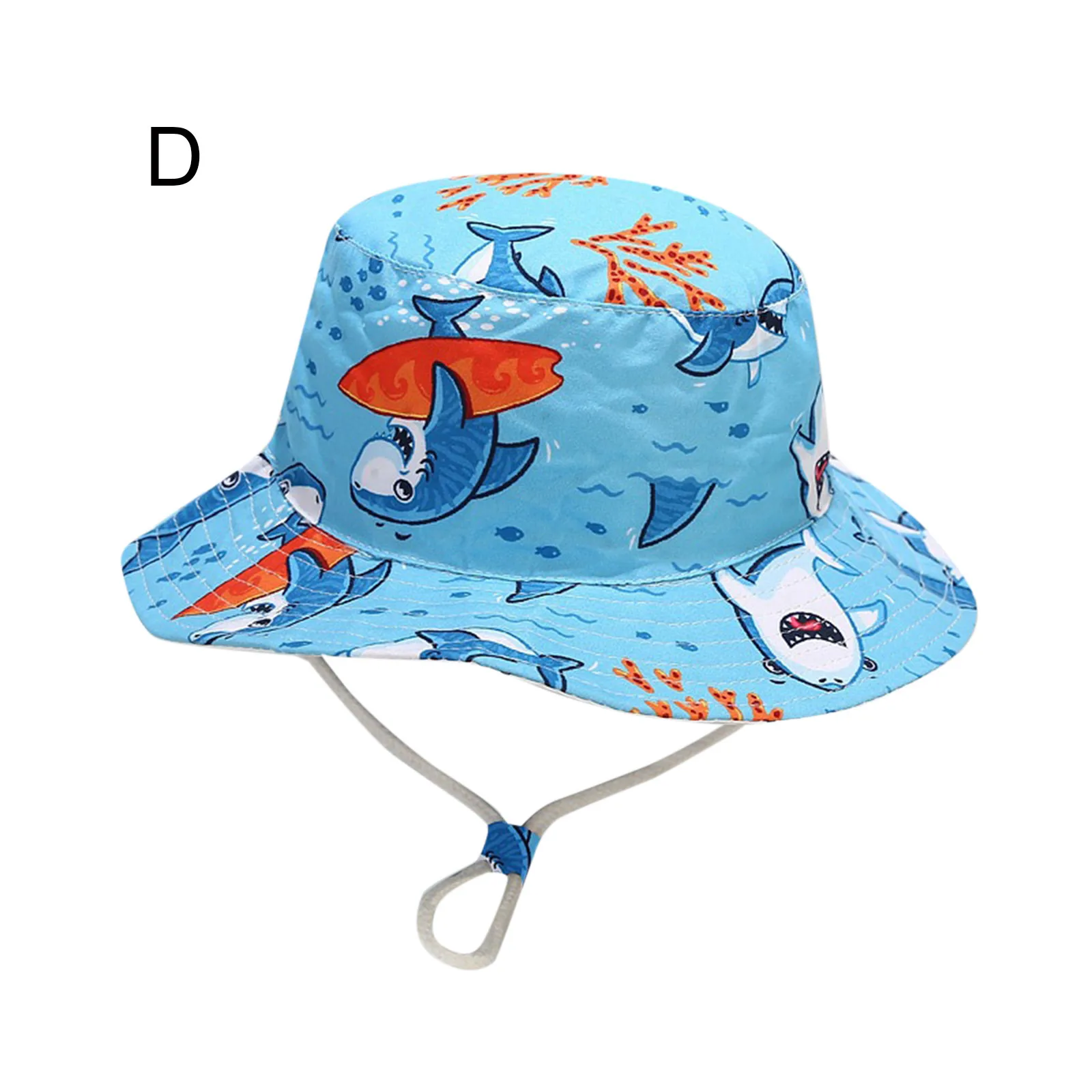 Cartoon Sun Hat Summer Children Girl Adjust Bucket Cap Kids Animal ...