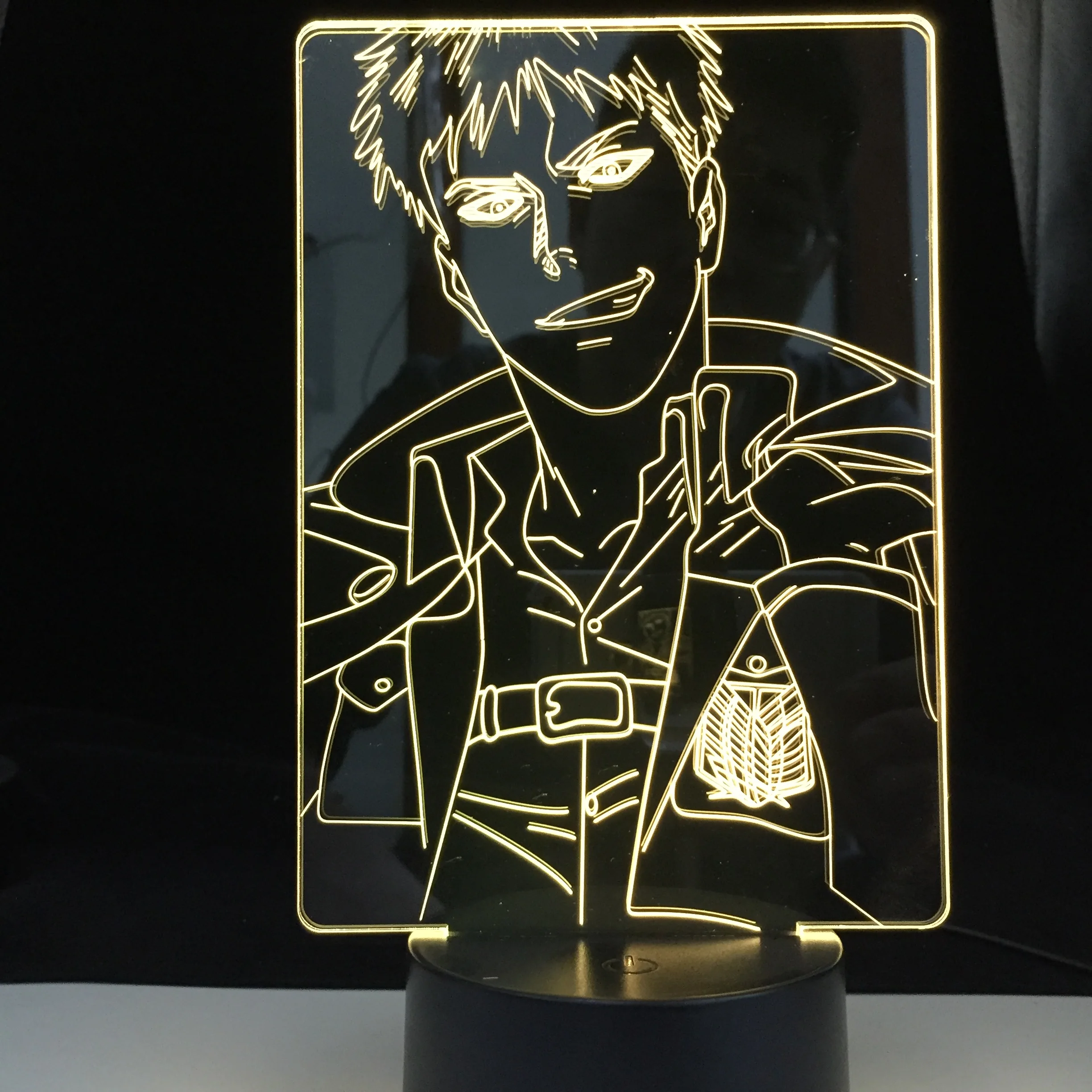 Home & Living Attack on Titan Jean Kirstein 3D Light AOT LED Lamp Anime ...