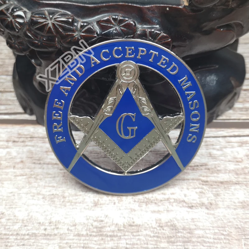 Masonic Auto Car Badge Emblem Mason Freemason BCM26 FREE AND ACCEPTED ...