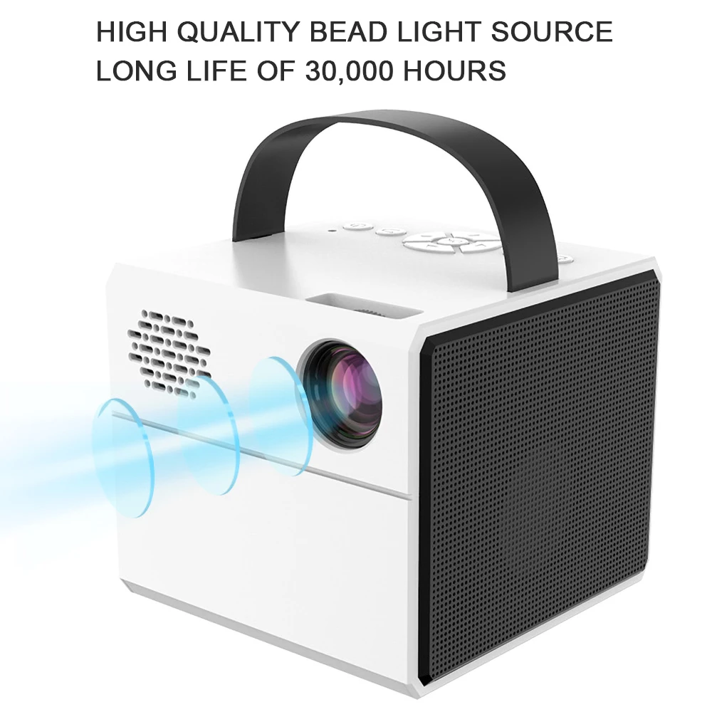 Portable J10 Household Mini Micro Projector LED Entertainment 1080P ...