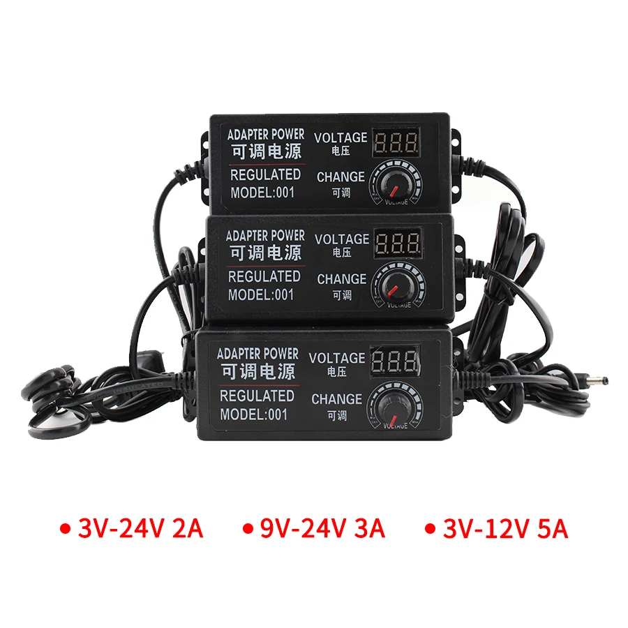 Adapter Transformer Ac 240v Dc 12v - Adjustable Power Supply 3v 9v 12v ...