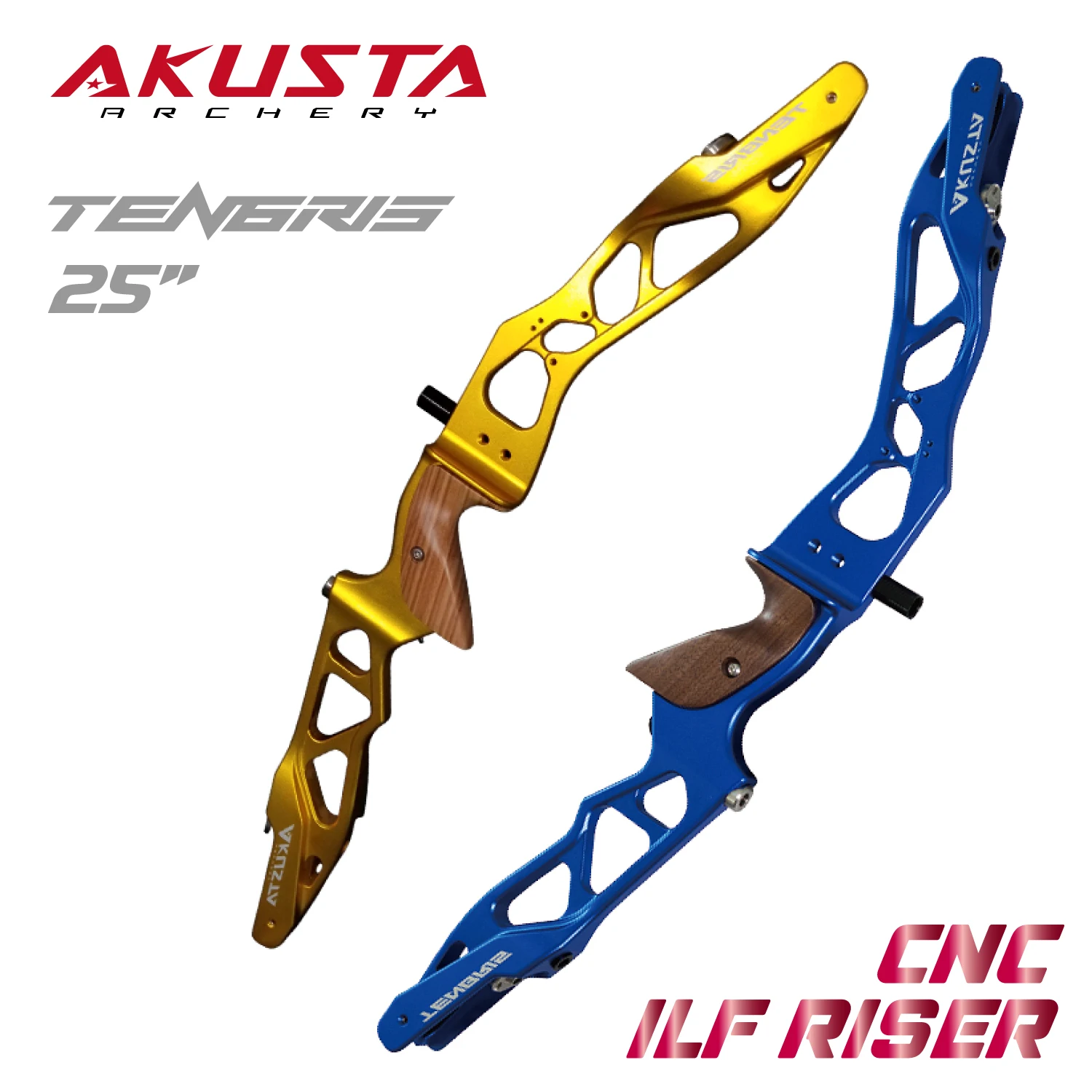 Akusta 25“ Archery Recurve Bow ILF Riser Handle for Aluminum Alloy or ...