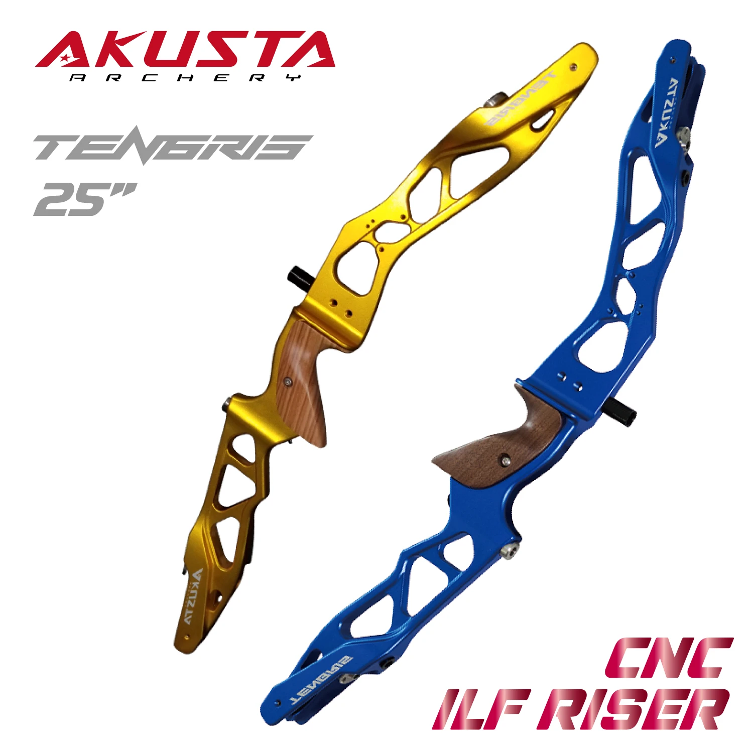 Akusta 25“ Archery Recurve Bow ILF Riser Handle for Aluminum Alloy or ...