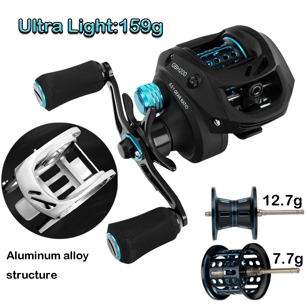 Hot sale! 152g UltraLight Carbon Fiber BFS Baitcasting Fishing Reel ...