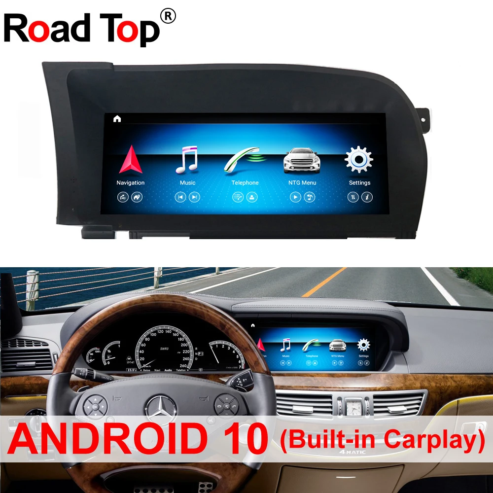 10-25-inch-4-64G-Android-Display-for-Mercedes-Benz-S-Class-W221-2006 ...