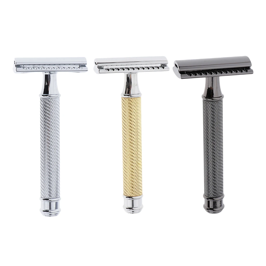 Double-Edge-Safety-Razors-Manual-Hand-Shaver-Classic-Metal-Razors-for ...