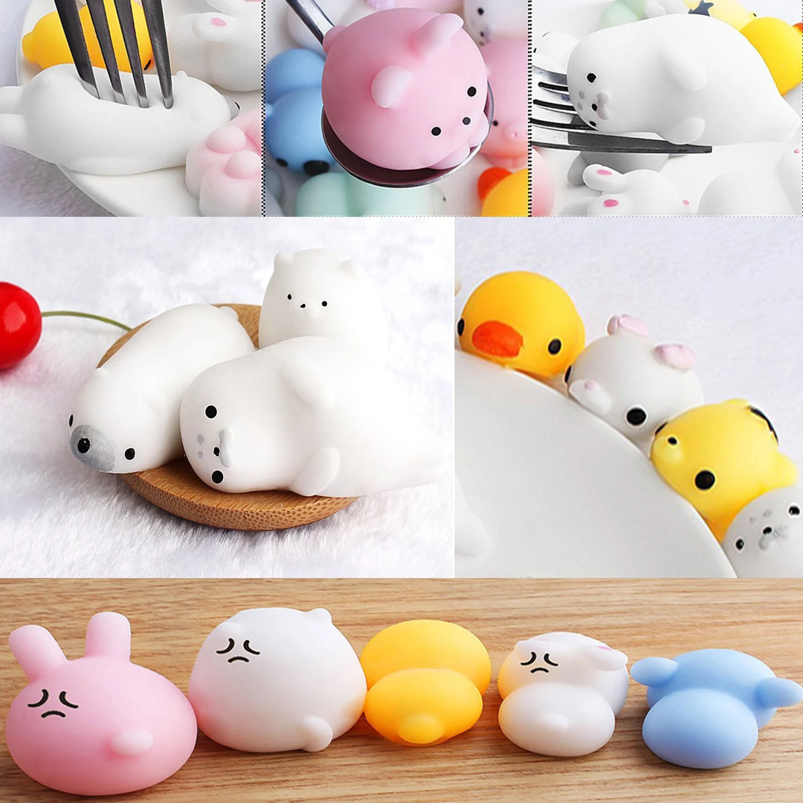 24 Pieces Squeeze Toys Mochi Toys For Kids Party Favors Mini Stress ...