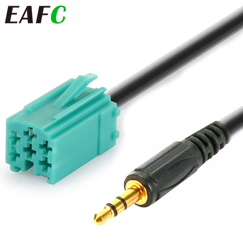 Cars 3.5mm AUX CD Stereo Audio Line Input Cable For Renault Clio Megane ...